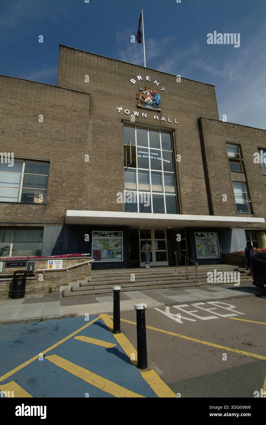 Brent Town Hall building frontage seen from street. - Brent - London ...