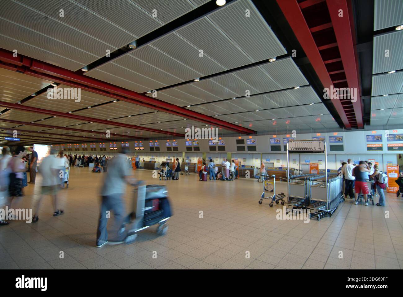 Luton airport check in desks. - Bedfordshire, United Kingdom : May 2005 ...
