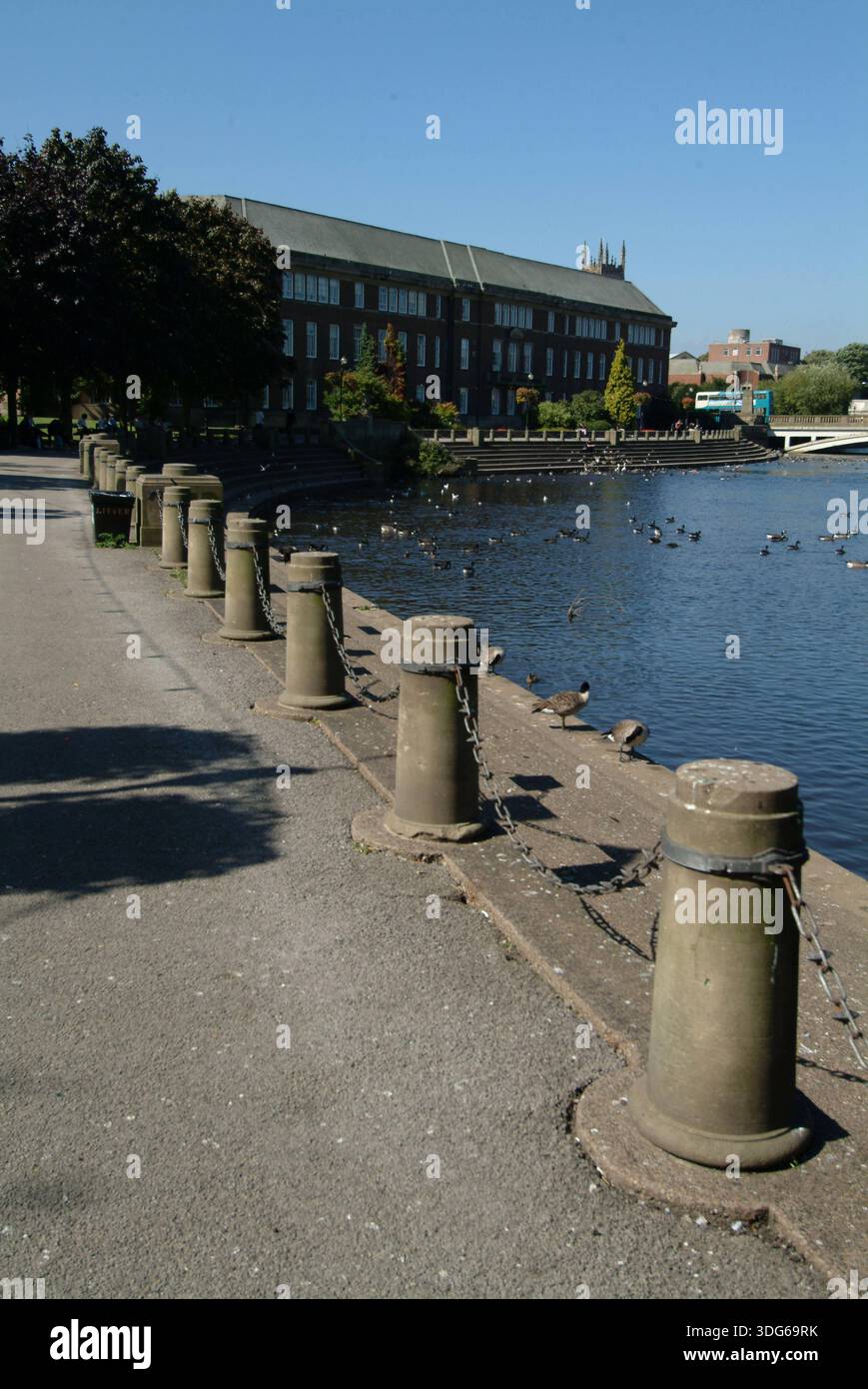 River Derwent, Derby cathedral city and unitary authority area on the ...