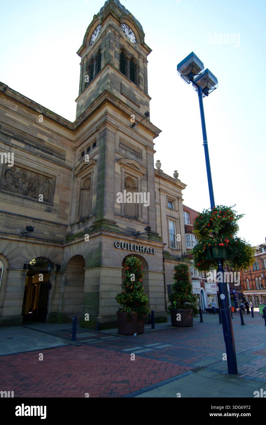 Derby Guildhall cathedral city and unitary authority area on the River ...