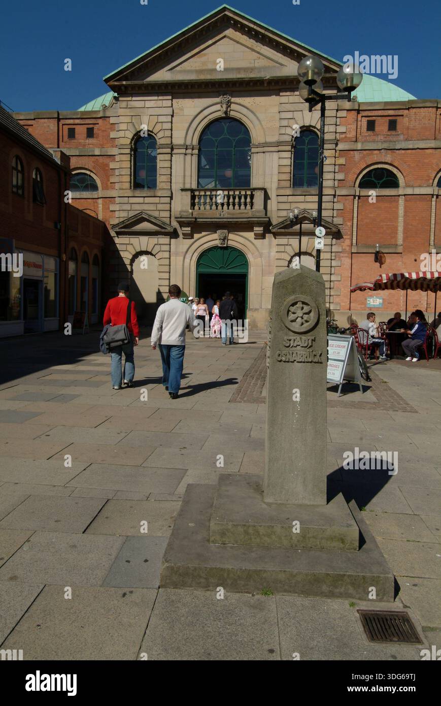 Short stone obelisk outside Derby Market Hall entrance. - Derby ...