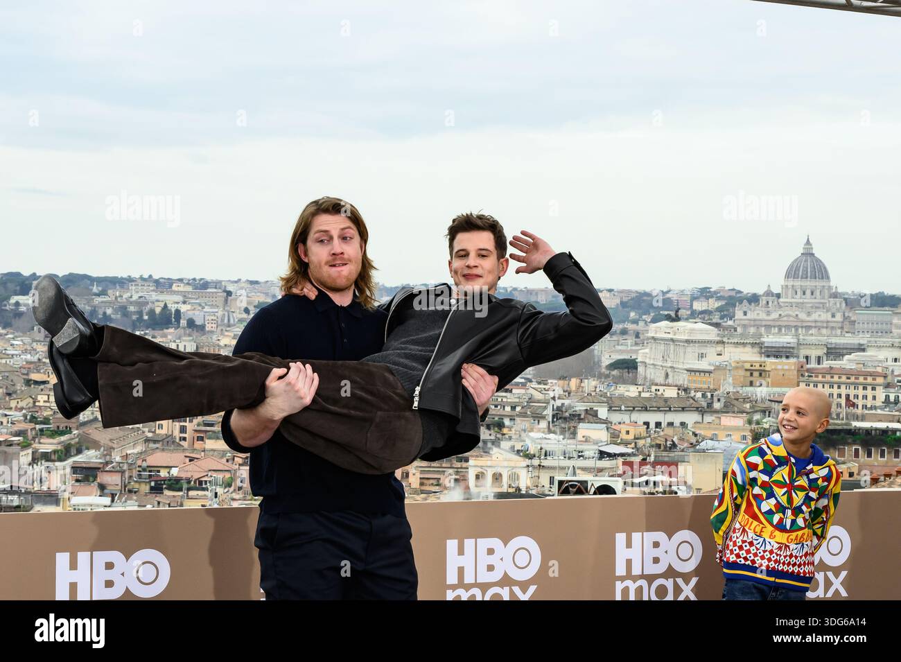 Peter Claffey, Shaun Thomas and Dexter Sol Ansell attend the photocall ...