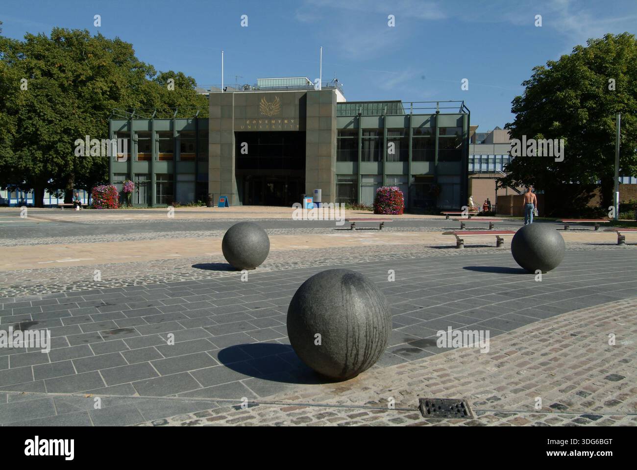 Coventry university, frontage seen from street West Midlands ...