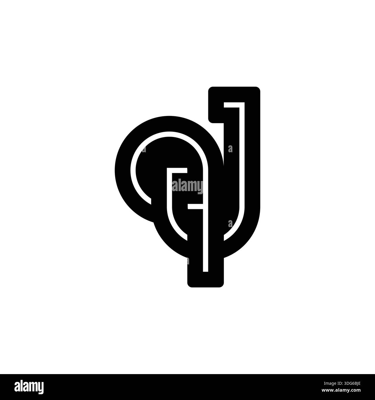 Versatile JQ QJ Monogram Logo for All Industries Stock Vector Image ...