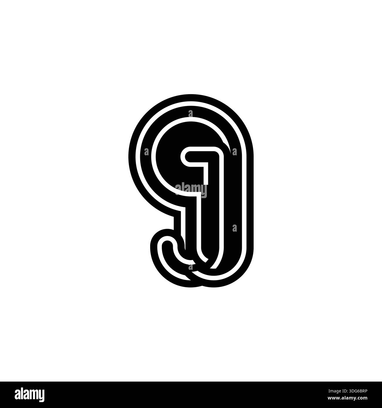 Versatile JQ QJ Monogram Logo for All Industries Stock Vector Image ...