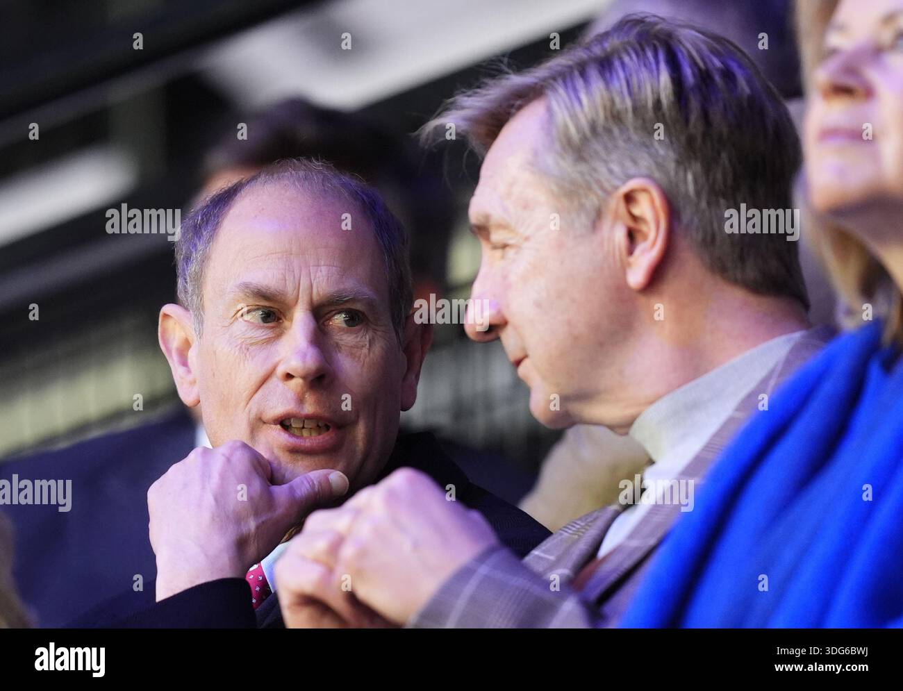 The Duke of Edinburgh and Christopher Dean in the stands on day two of ...