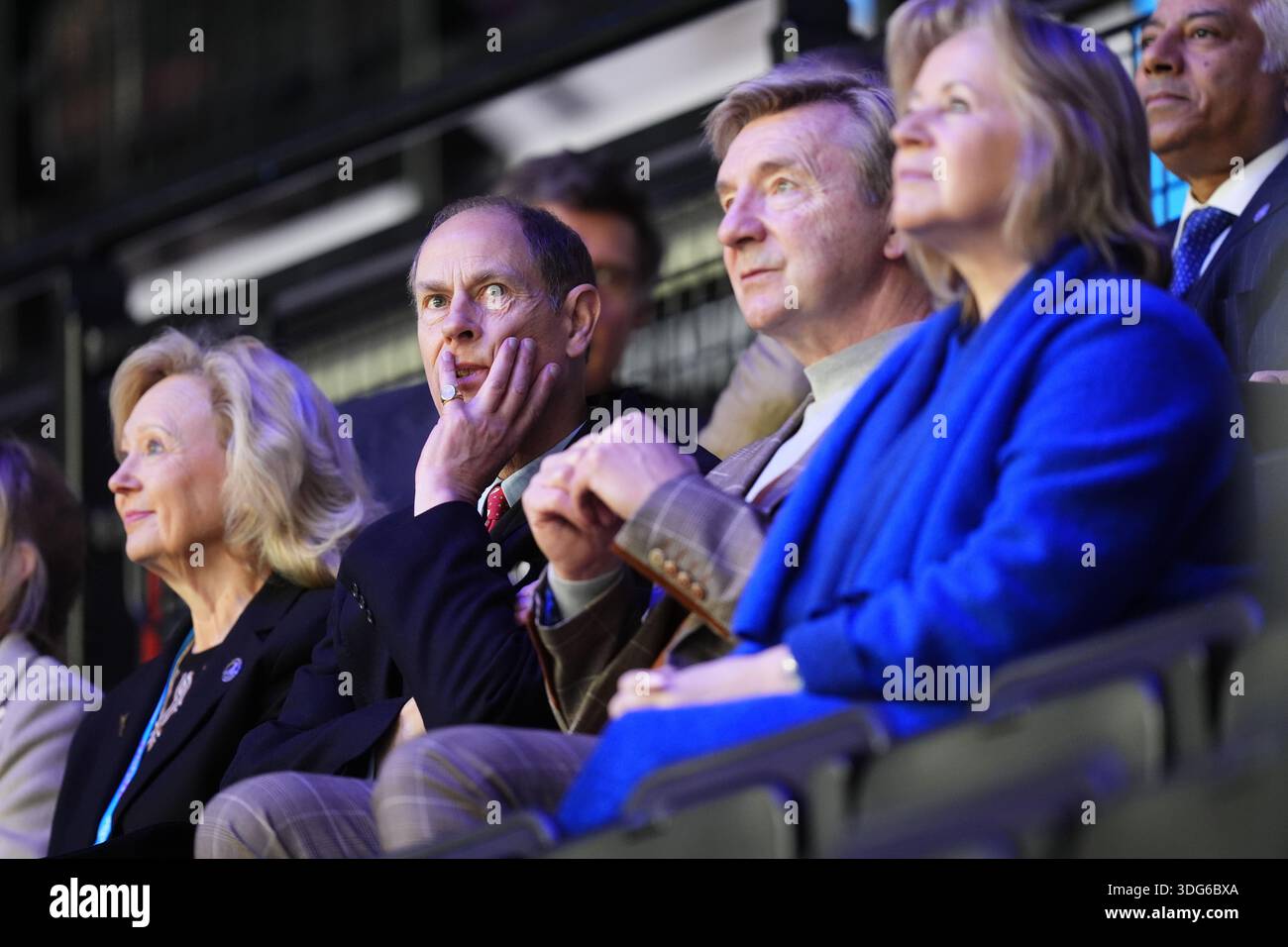 The Duke of Edinburgh and Christopher Dean in the stands on day two of ...