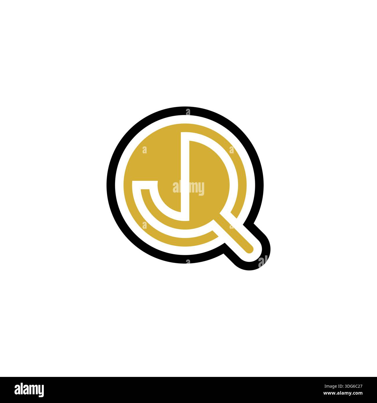 Versatile JQ QJ Monogram Logo for All Industries Stock Vector Image ...
