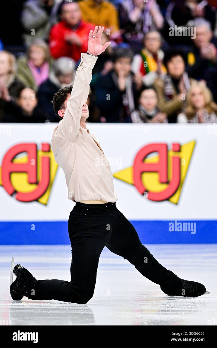 Alexander ZLATKOV (BUL), during Men Short Program, at the ISU Figure ...