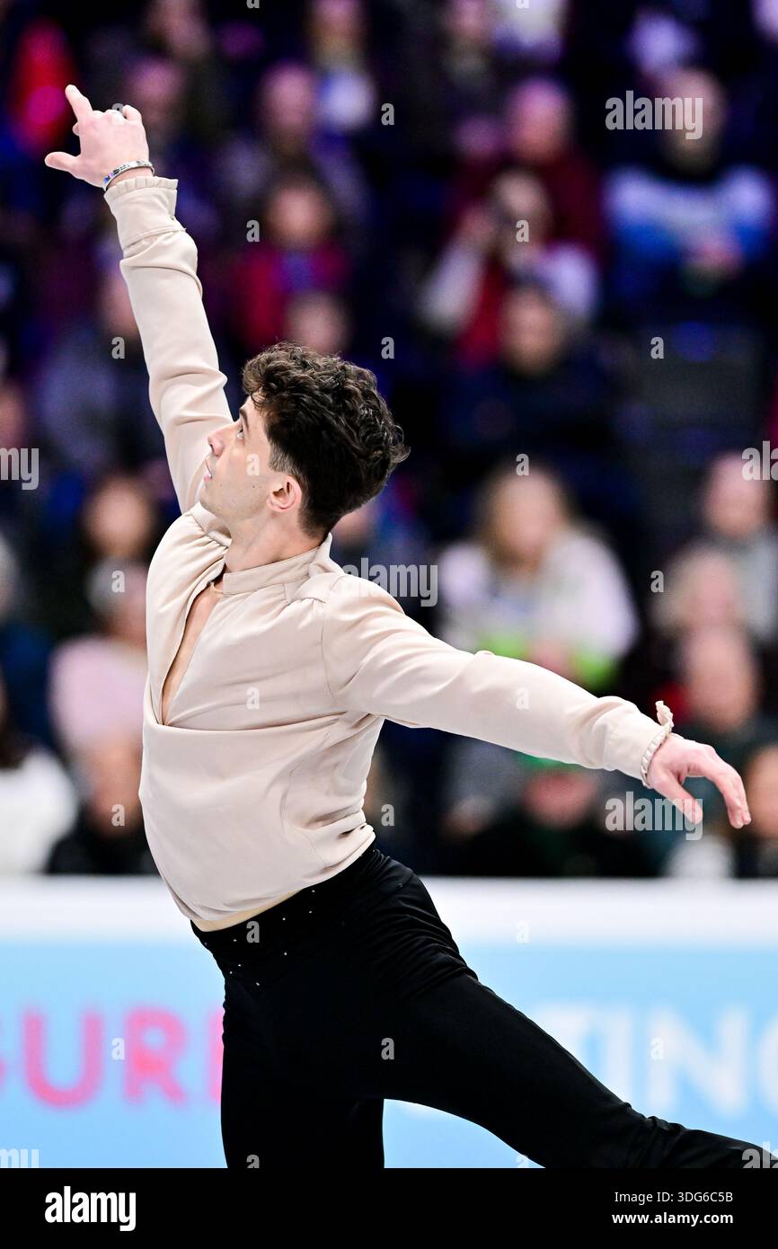 Alexander ZLATKOV (BUL), during Men Short Program, at the ISU Figure ...