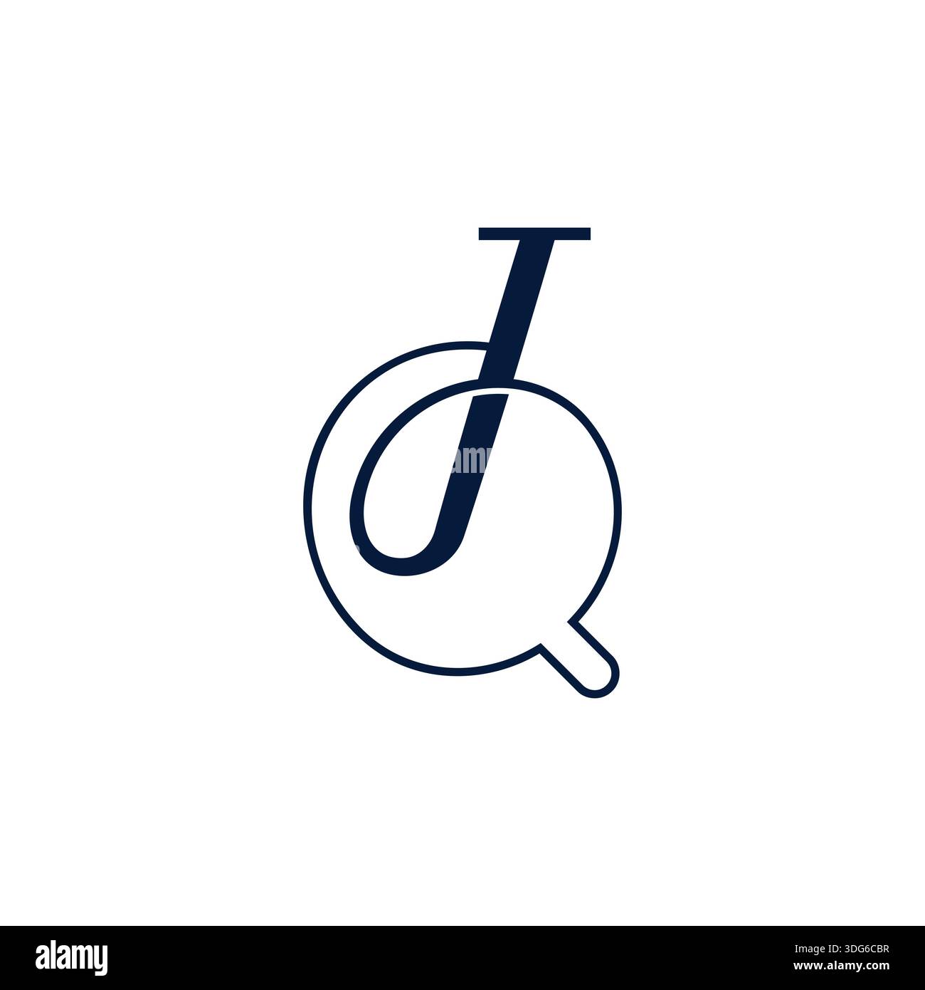 Versatile JQ QJ Monogram Logo for All Industries Stock Vector Image ...