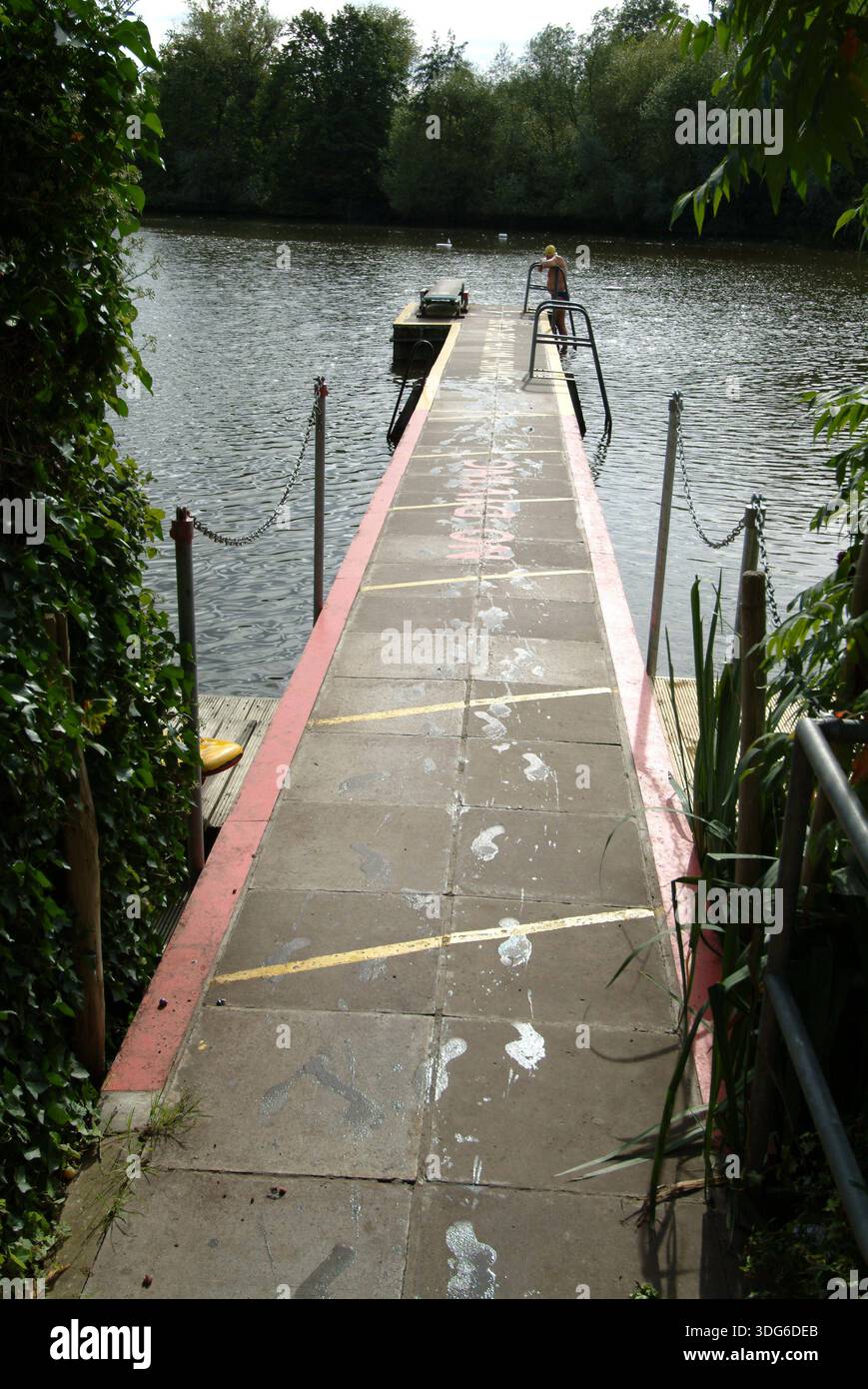 Public bathing Pond, Hampstead Heath. - Haringey, United Kingdom : May ...