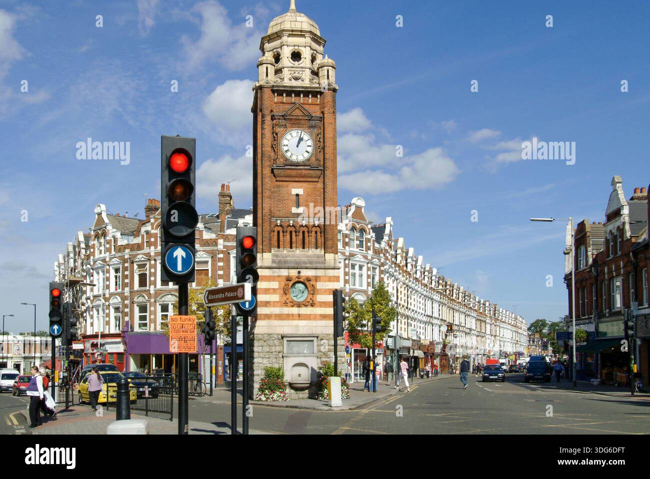 Crouch End Clock Tower, North London. - Haringey, United Kingdom : May ...