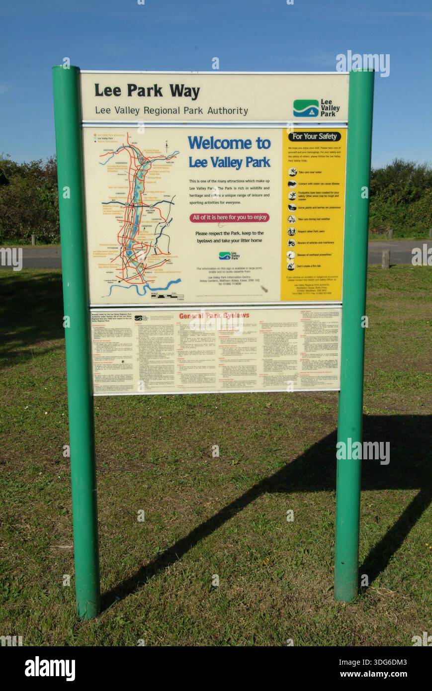Welcome to Lea Valley Park information sign. - Haringey, United Kingdom ...