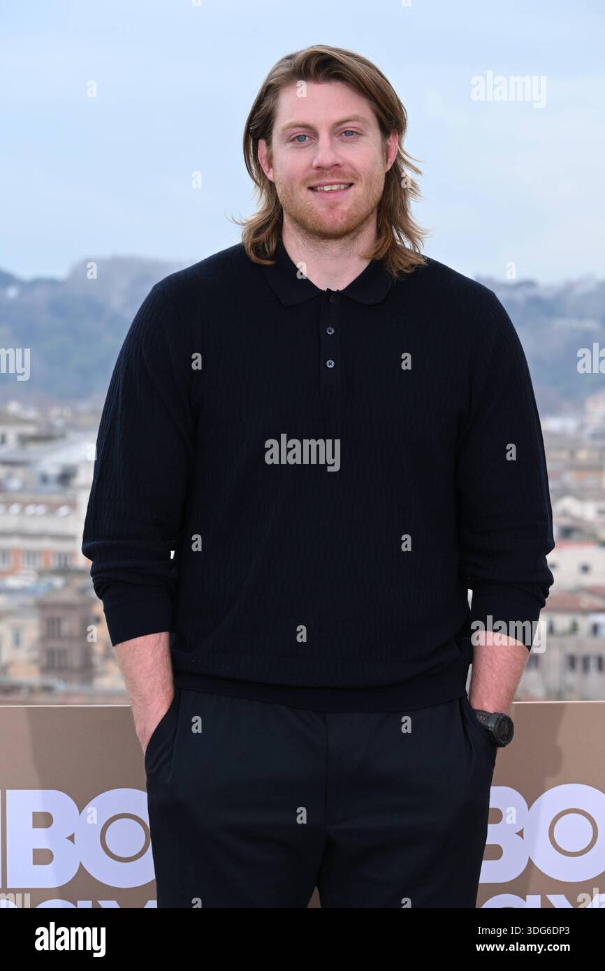 Rome: Hotel De La Ville. HBO Max Italia Photocall. Pictured: Peter ...