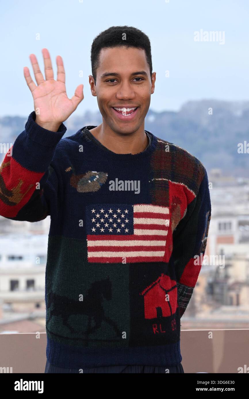 Rome: Hotel De La Ville. HBO Max Italia Photocall. Pictured: Mickey ...