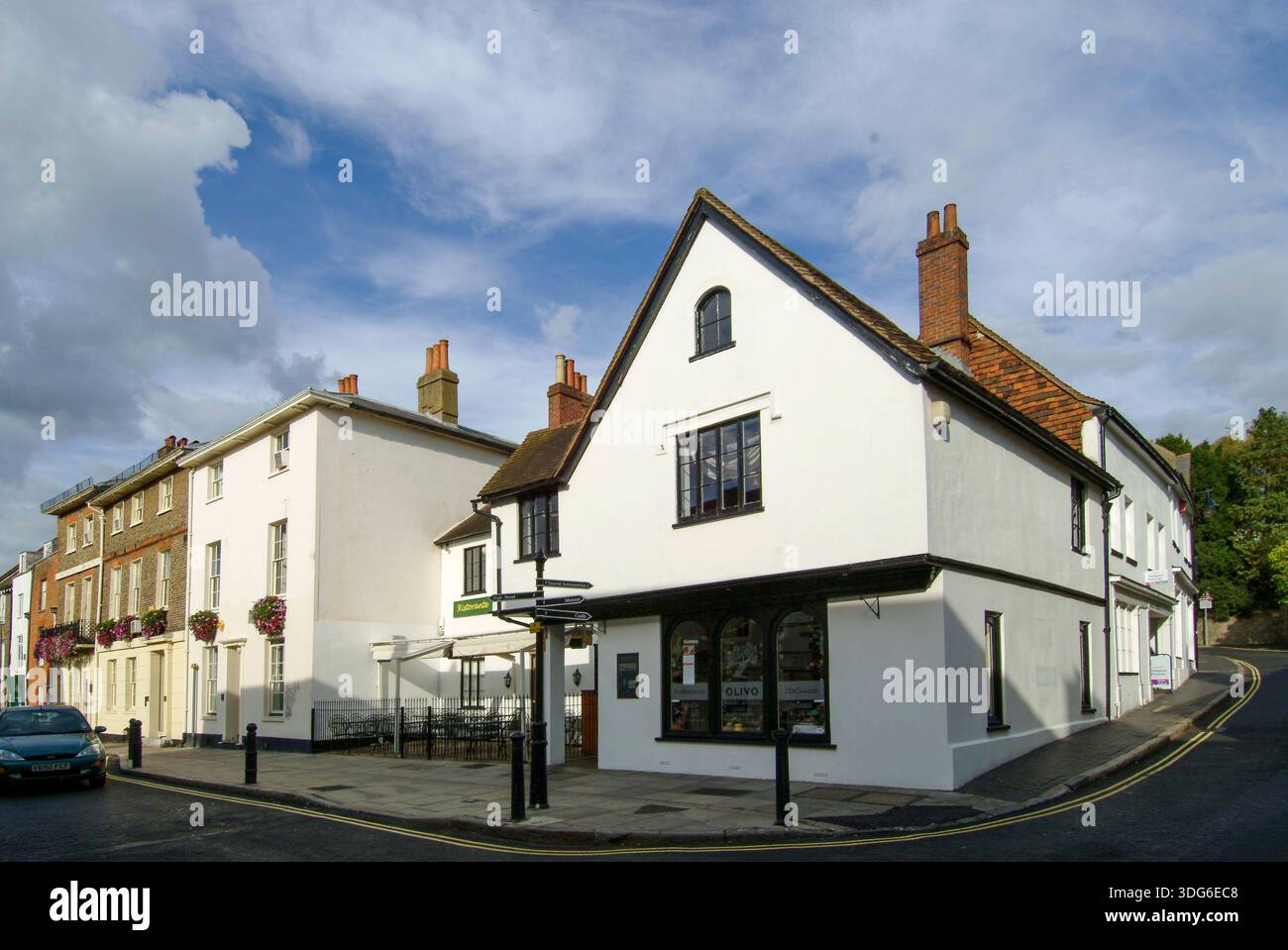 Millbrook, West Surrey late Victorian terraced houses lining a quiet ...