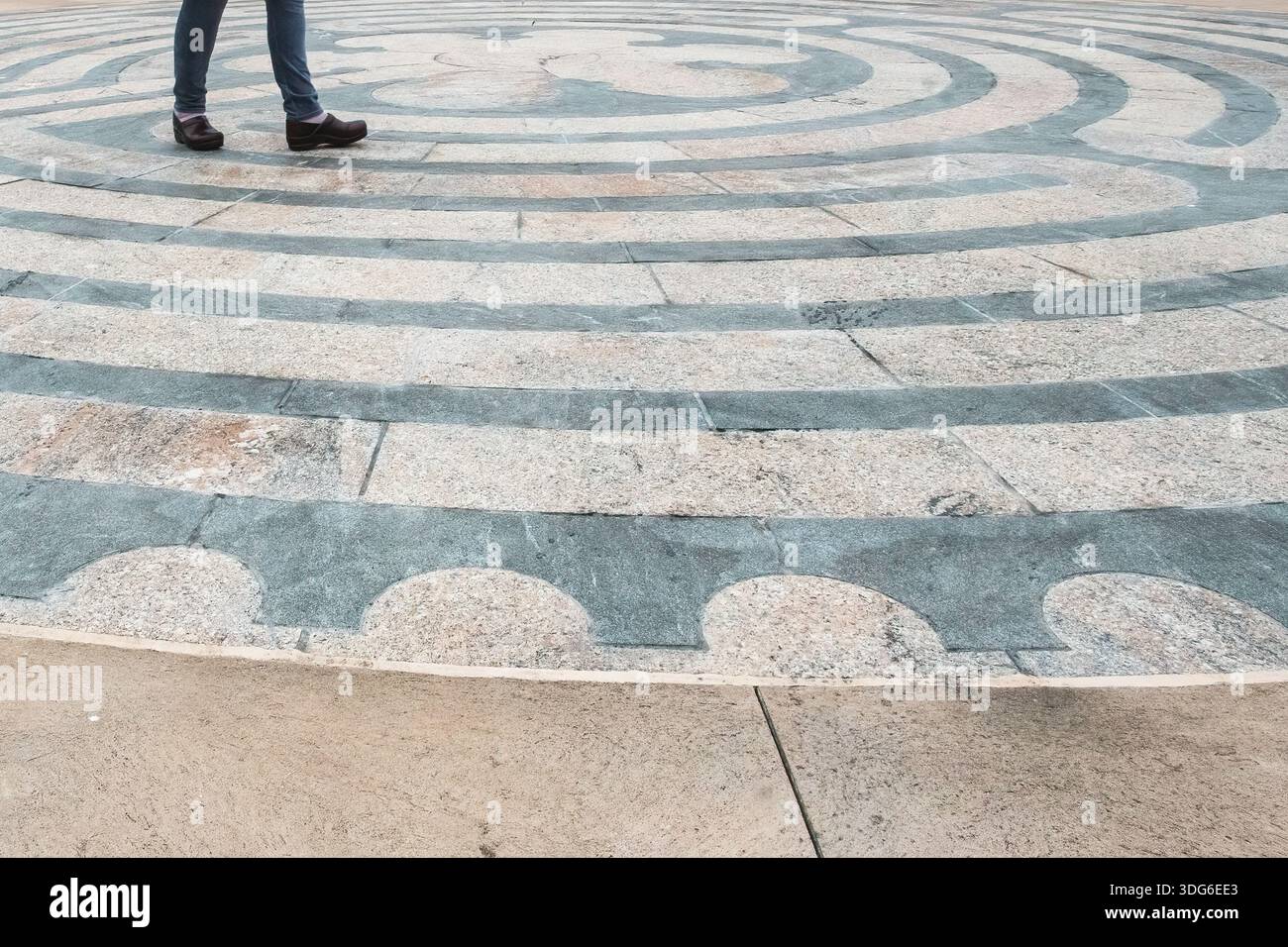 Walking the Labyrinth Stock Photo - Alamy