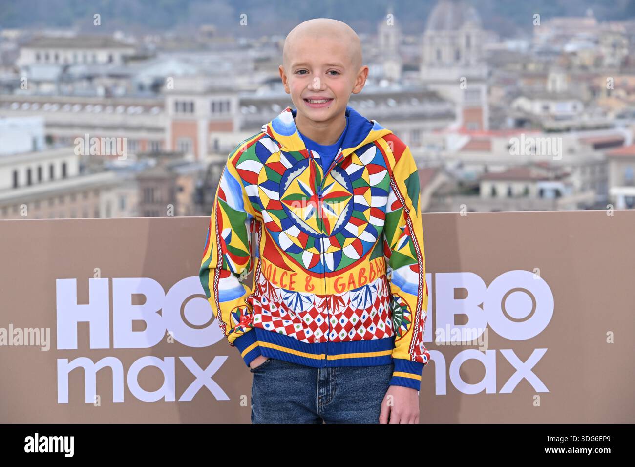 Rome: Hotel De La Ville. HBO Max Italia Photocall. Pictured: Dexter Sol ...