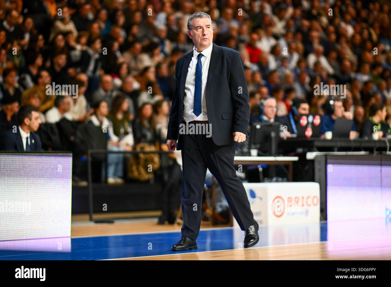 Coach Miguel Mendez of Fenerbahce during the Women's Euroleague match ...