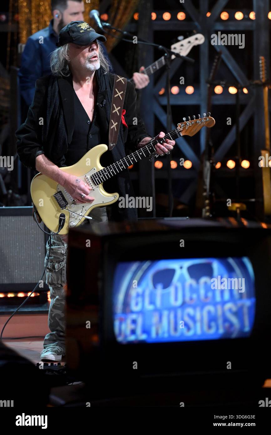 Milan, TV Show "The Eyes of the Musician" - Ricky Portera Stock Photo ...