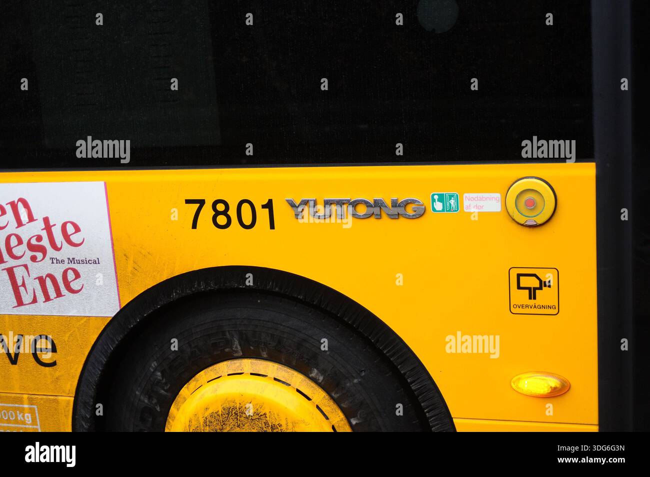 Copenhagen/ DenmarK/15 january 2026/chinese YUTONG bus runs danish ...