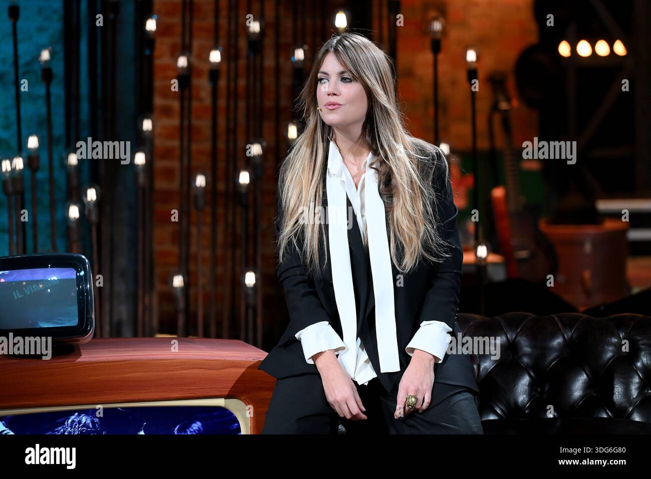 Milan, TV Show "The Musician's Eyes" - Alice De Andrè Stock Photo - Alamy