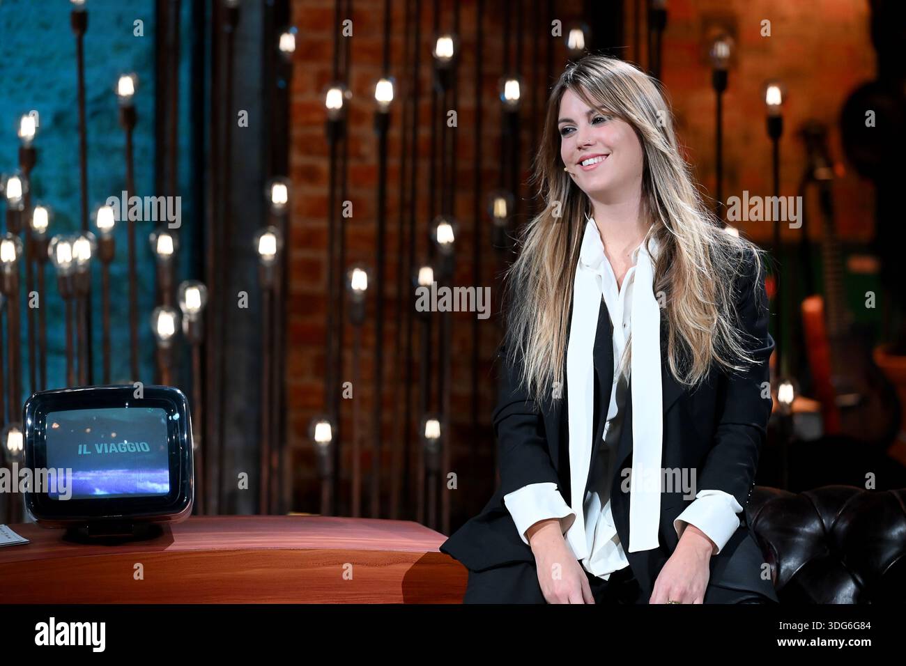 Milan, TV Show "The Musician's Eyes" - Alice De Andrè Stock Photo - Alamy