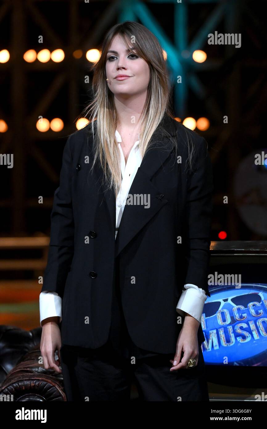 Milan, TV Show "The Musician's Eyes" - Alice De Andrè Stock Photo - Alamy