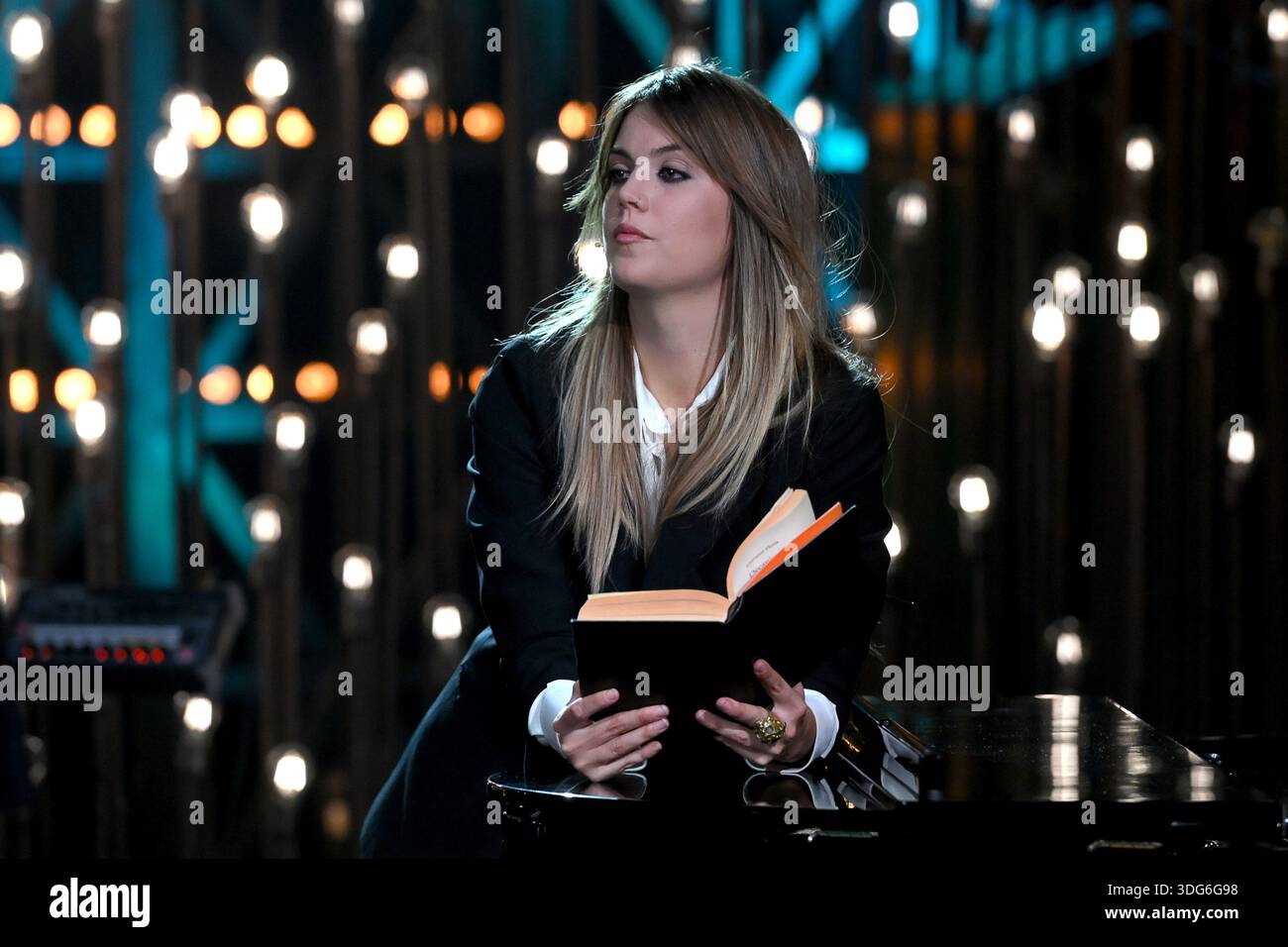 Milan, TV Show "The Musician's Eyes" - Alice De Andrè Stock Photo - Alamy