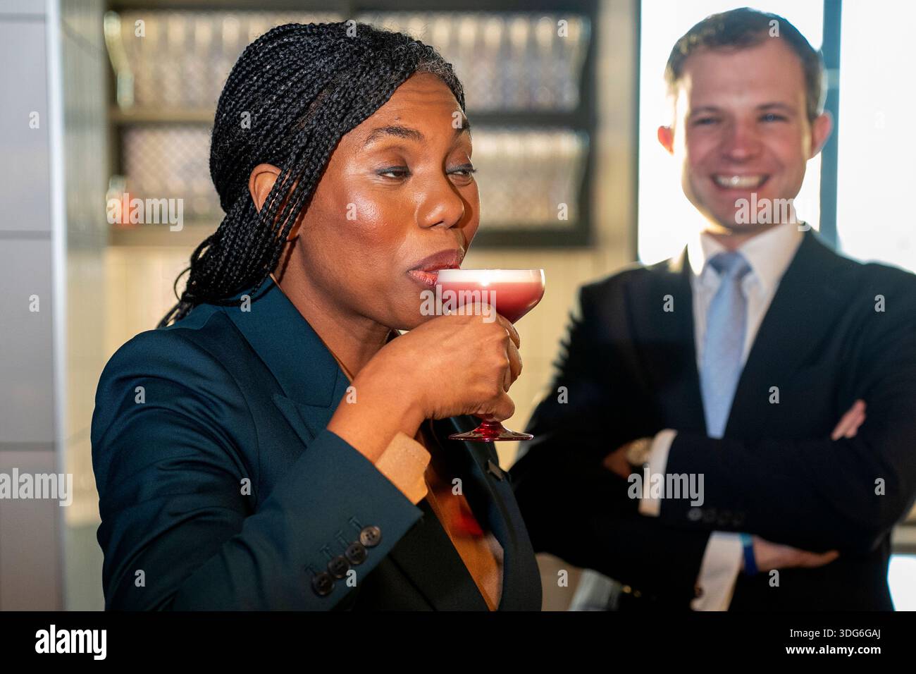 Conservative Party leader Kemi Badenoch, with shadow Scottish secretary ...