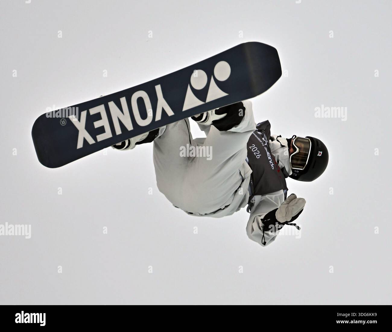 Yuto TOTSUKA of Japan competes during run 1 of the men's snowboard ...