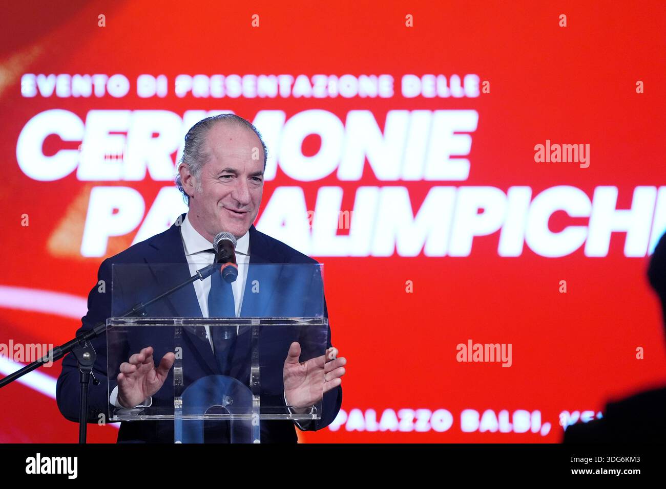 Luca Zaia during the presentation event of the Milano-Cortina 2026 ...
