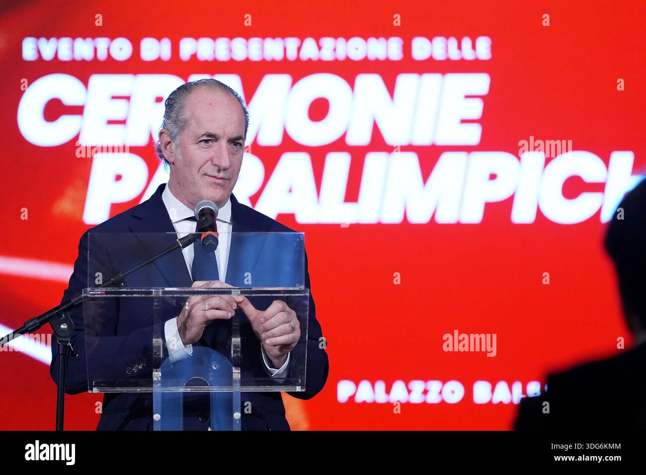 Luca Zaia during the presentation event of the Milano-Cortina 2026 ...