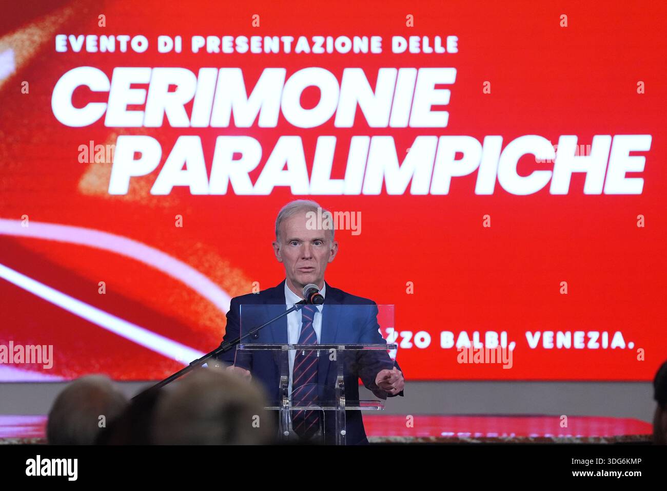 Giuseppe Fasiol during the presentation event of the Milano-Cortina ...