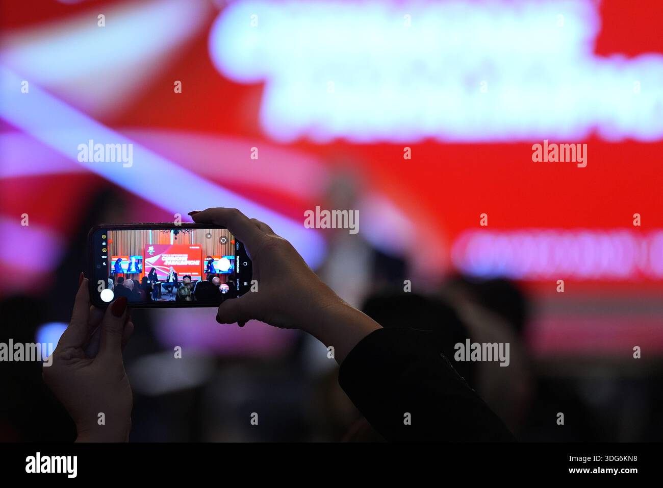 A moment during the presentation event of the Milano-Cortina 2026 ...