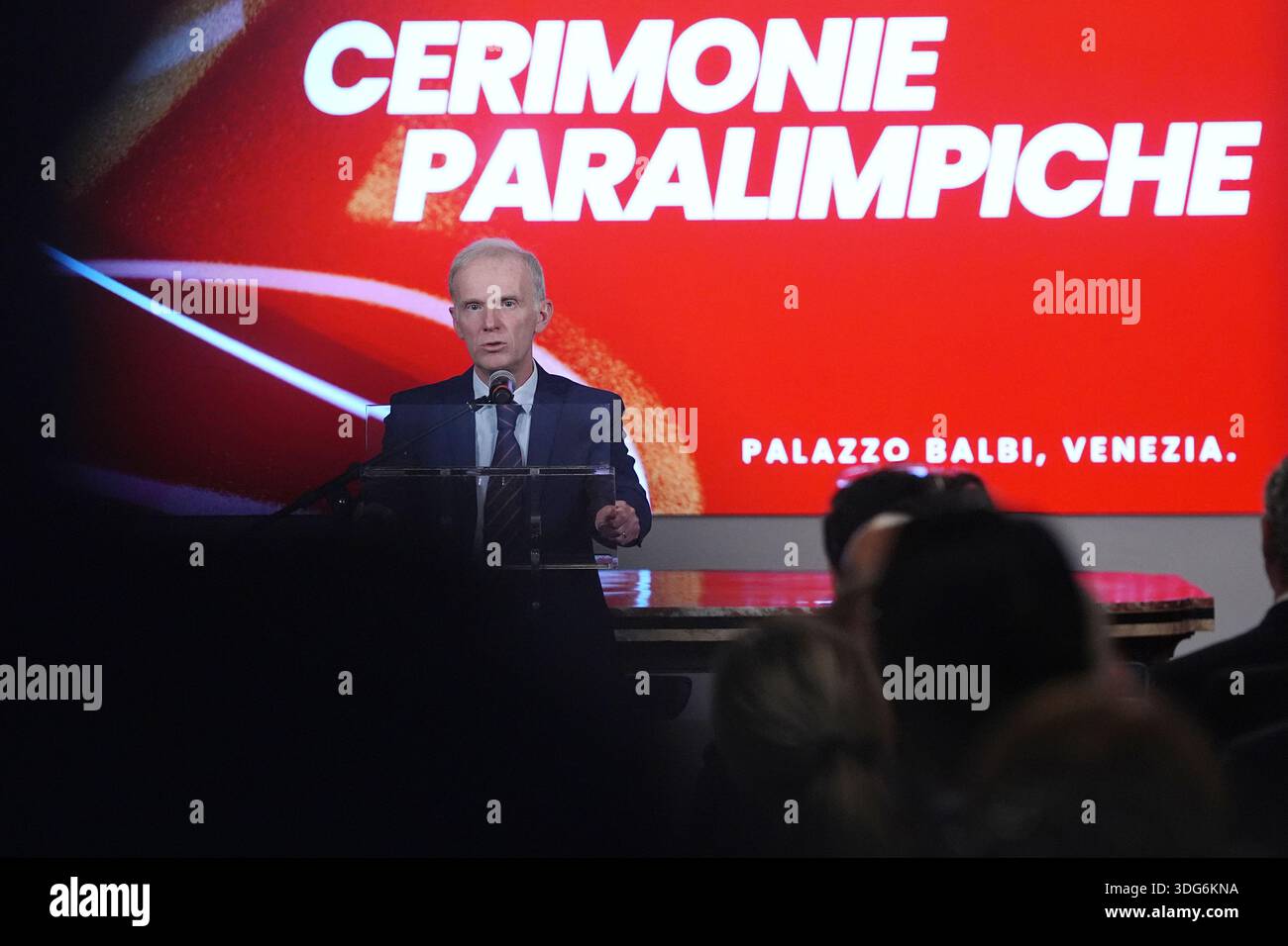 Giuseppe Fasiol during the presentation event of the Milano-Cortina ...