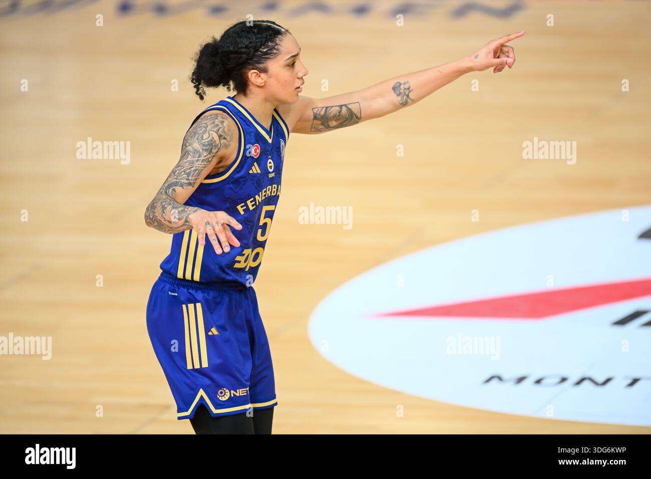 Gabby Williams of Fenerbahce during the Women's Euroleague match ...