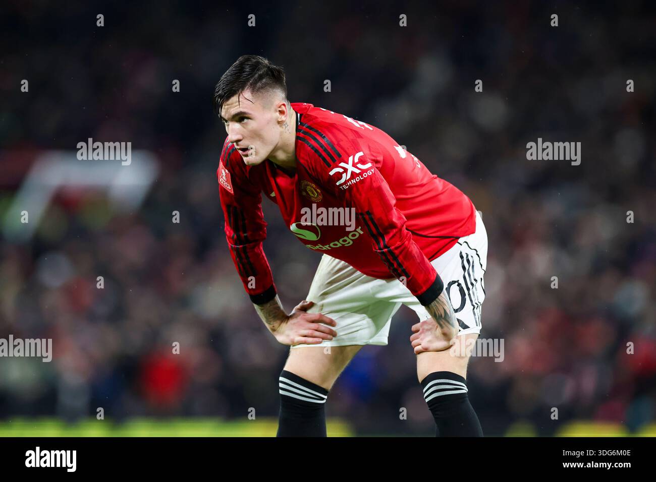 Manchester United forward Benjamin Sesko (30) during the Manchester ...