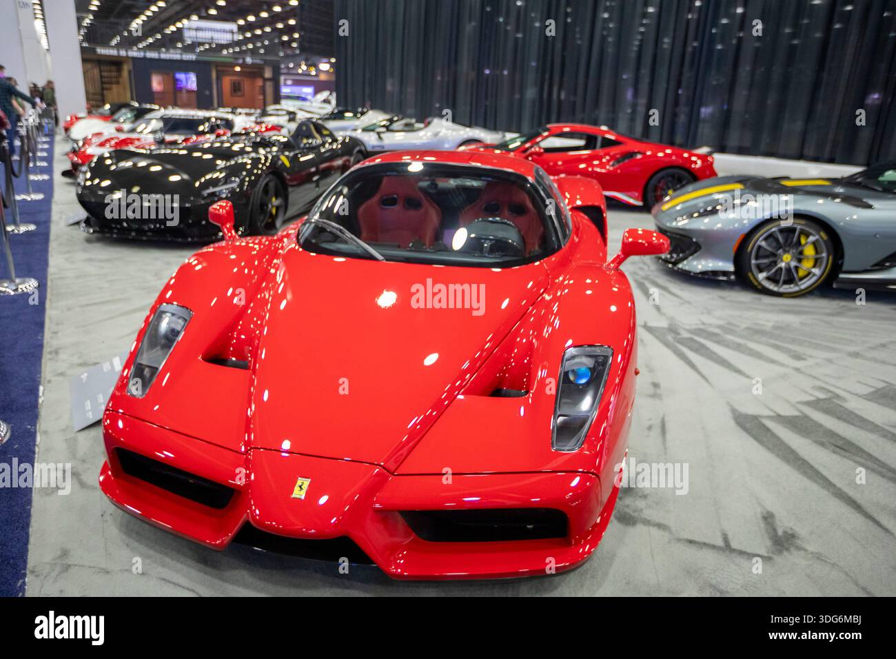 Detroit, Michigan USA - 14 January 2026 - Ferraris were on display at ...