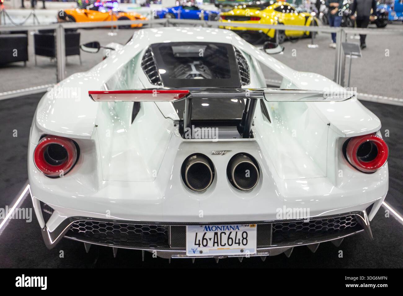Detroit, Michigan USA - 14 January 2026 - A 2021 Ford GT on display in ...