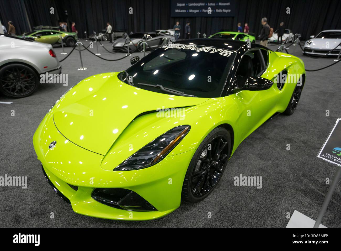 Detroit, Michigan USA - 14 January 2026 - A 2025 Lotus Emira on display ...