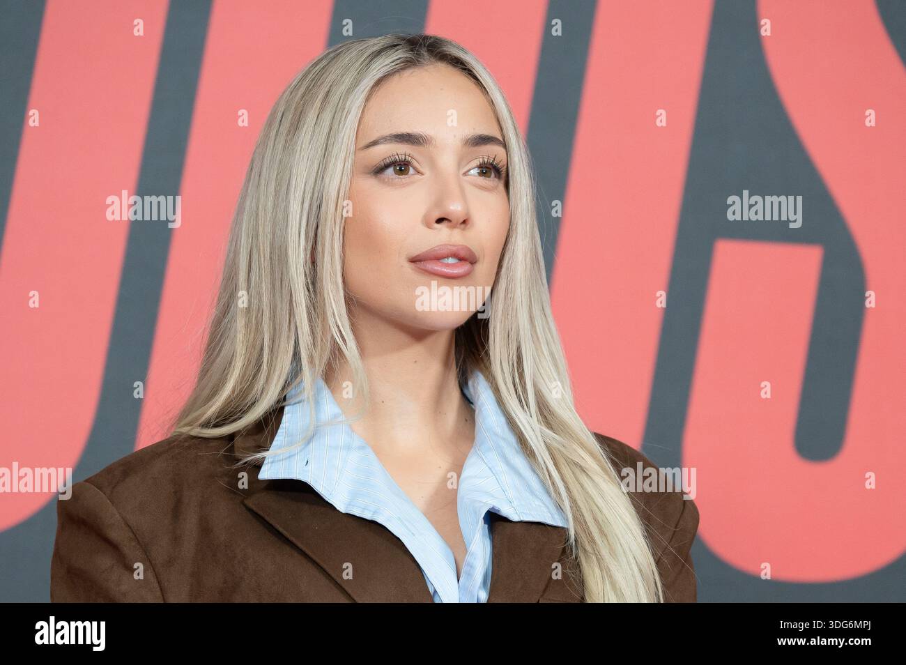 Singer and actress Ana Mena seen during the presents the film 'Idolos ...