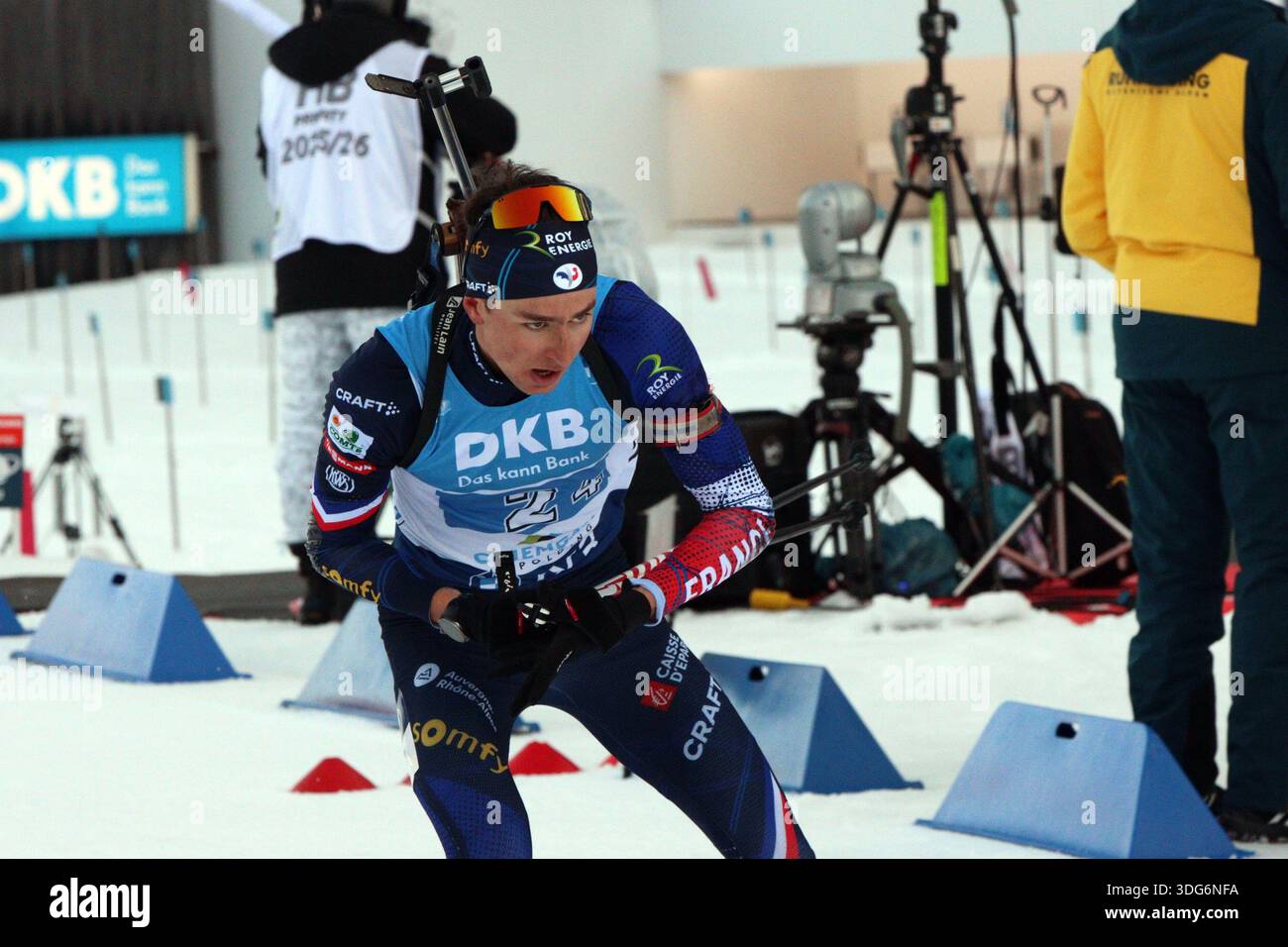 RUHPOLDING, GERMANY - JANUARY 15: PERROT Eric (FRA, #2-4) leaving the ...