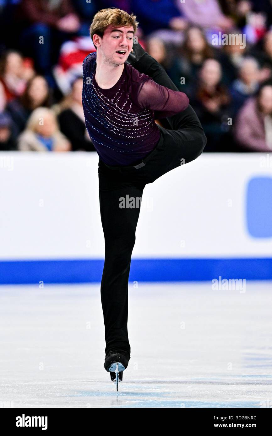 Edward APPLEBY (GBR), during Men Short Program, at the ISU Figure ...