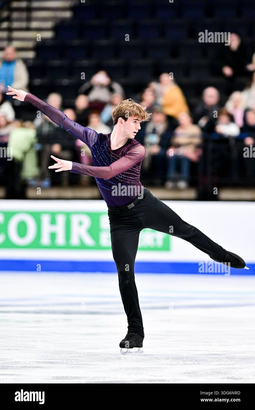 Edward APPLEBY (GBR), during Men Short Program, at the ISU Figure ...