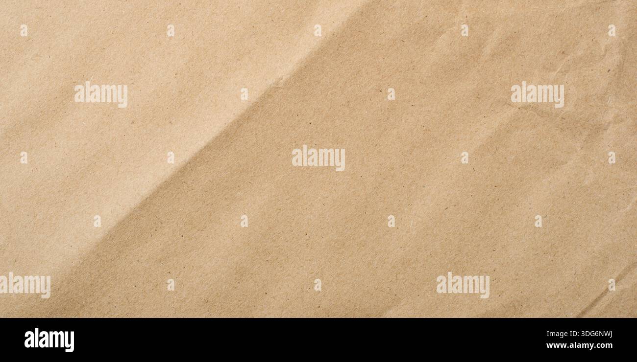 The texture of crumpled craft paper Stock Photo - Alamy