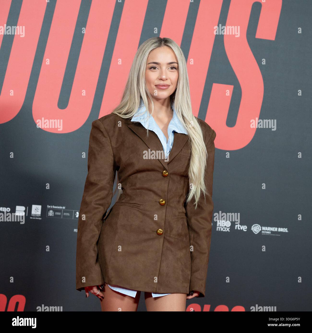Singer and actress Ana Mena seen during the presents the film 'Idolos ...