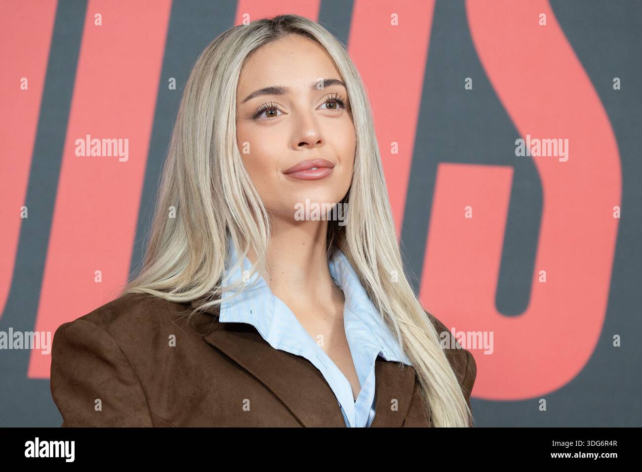 Singer and actress Ana Mena seen during the presents the film 'Idolos ...