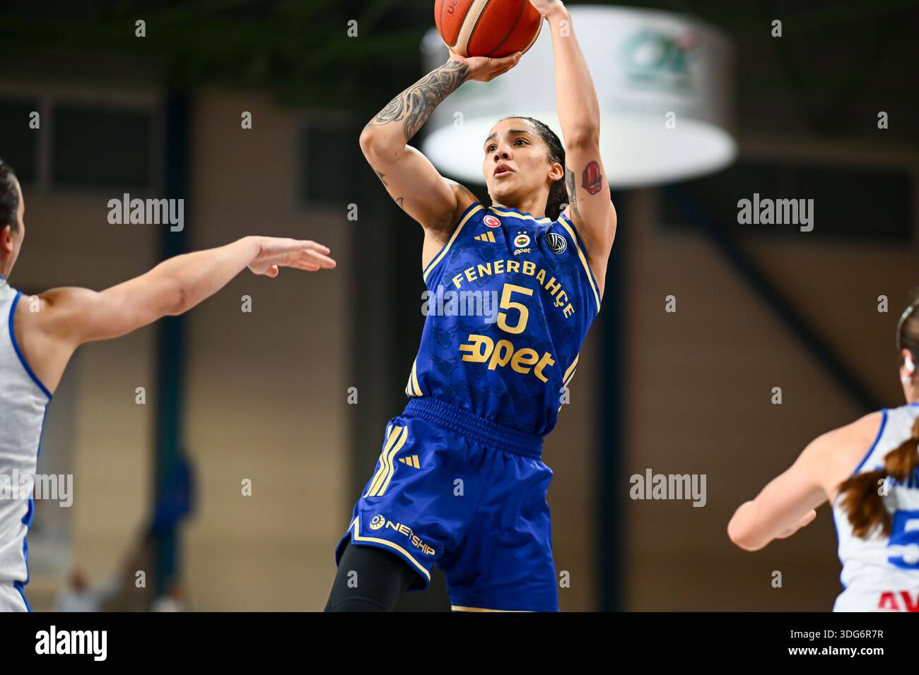 Gabby Williams of Fenerbahce during the Women's Euroleague match ...
